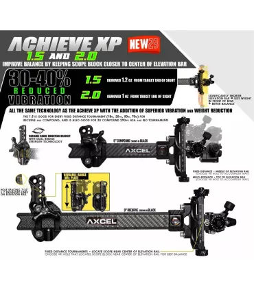 Viseur Axcel Achieve XP Variable Range Carbon Compound - Bourgogne Archerie