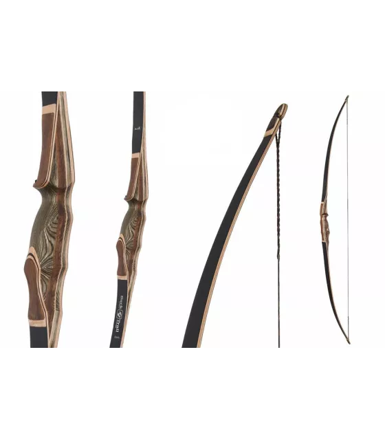 Arc droit dit Longbow à utiliser avec des flèches en bois - Bourgogne Archerie